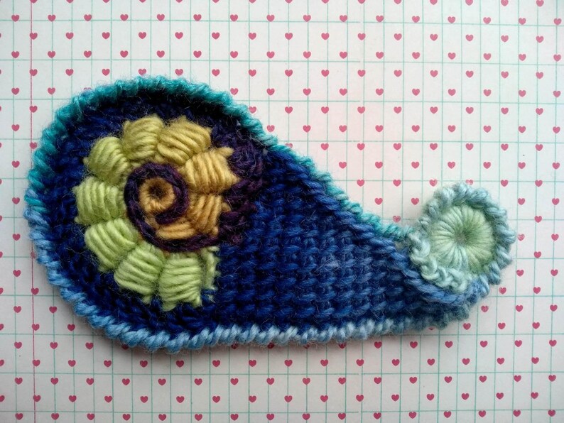 Crochet Paisley Spiral Step by Step Crochet Paisley Pattern - Etsy