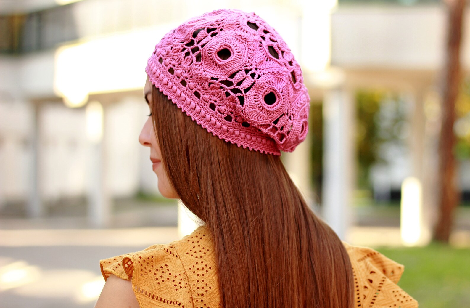Crochet Beret Pattern Written and Graph Hat Pattern Video - Etsy