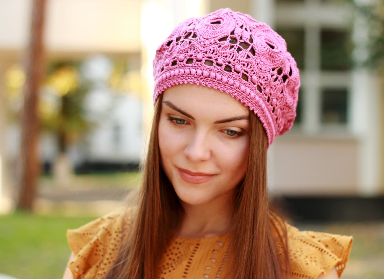 Crochet Beret Pattern Written and Graph Hat Pattern Video - Etsy