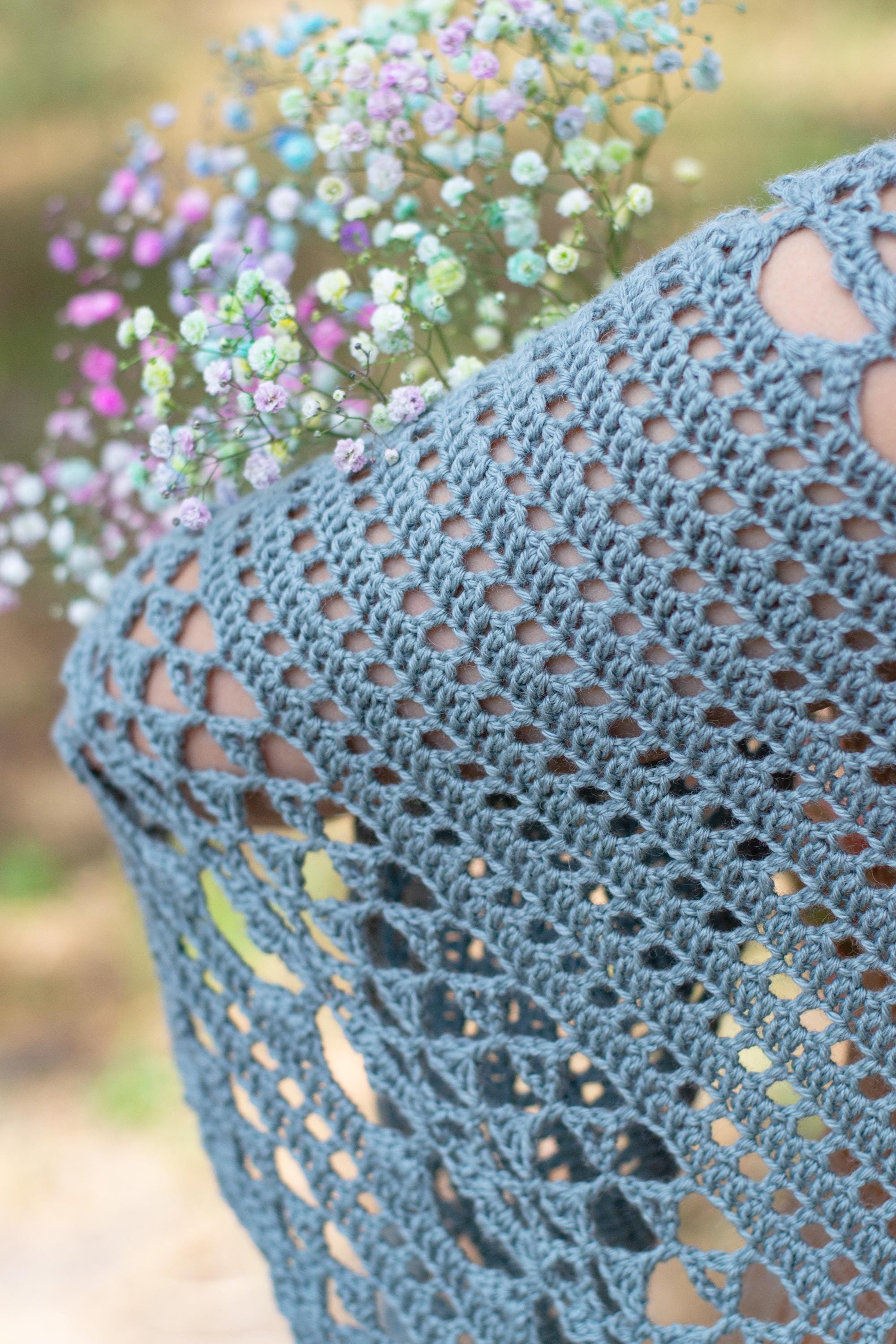 Lacy Crochet Shawl Pattern: 'quiet Morning' Airy Triangle Scarf Wrap in ...
