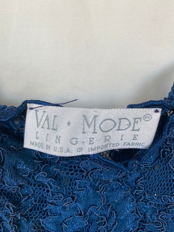 90s Val Mode lingerie blue slip dress size medium - Gem