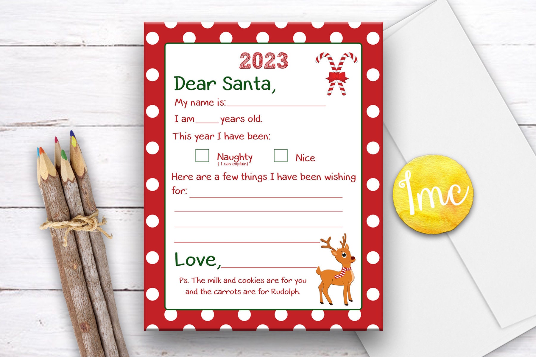 Dear Santa Letters Kids