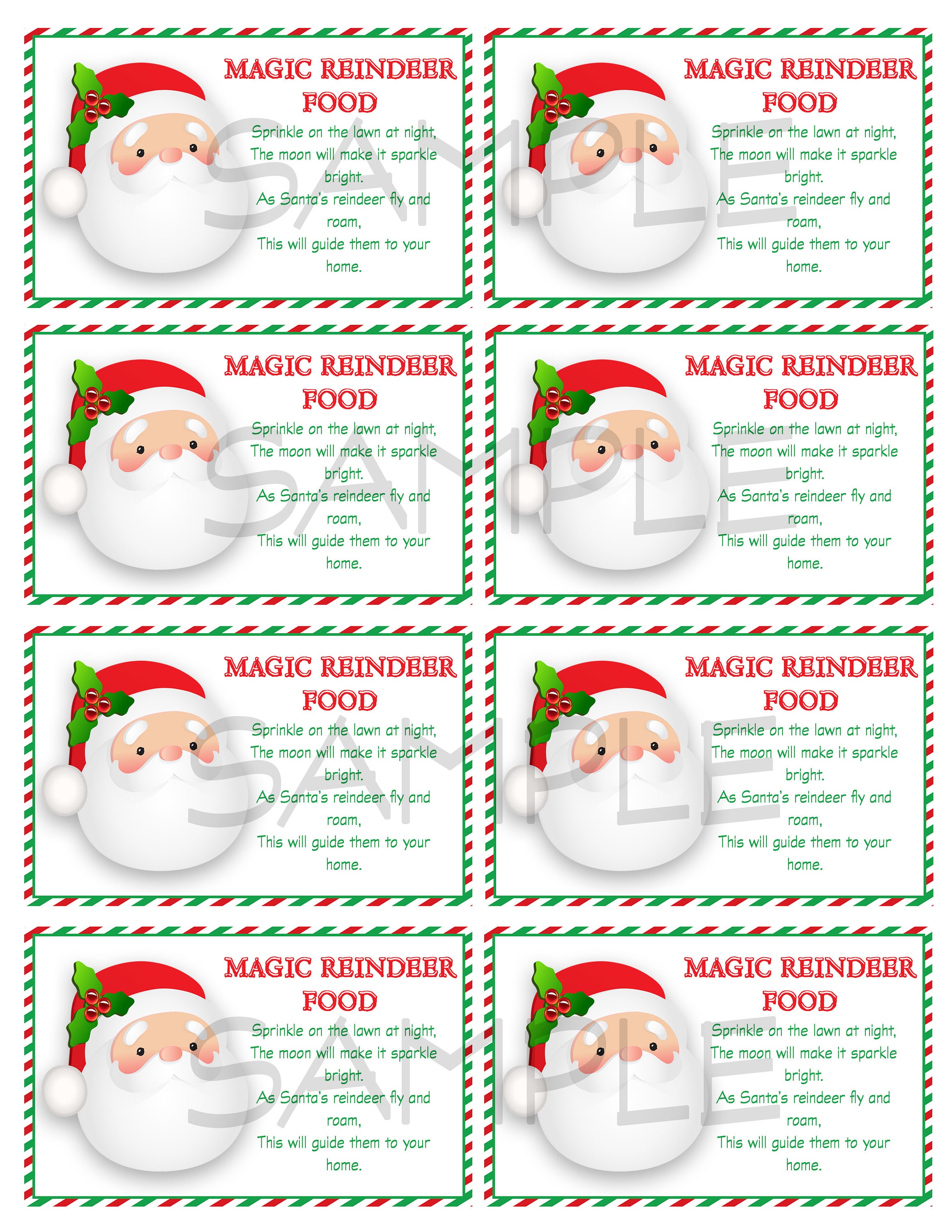 Magic Reindeer Food Label INSTANT DOWNLOAD Printable | Etsy