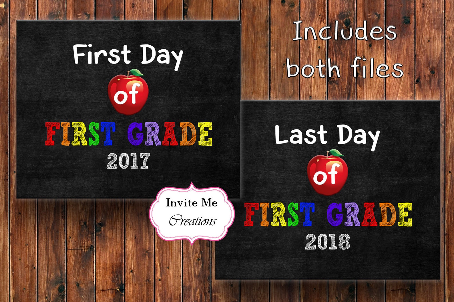 First Grade Poster, First Grade Sign, First Day of School Sign, Last ...
