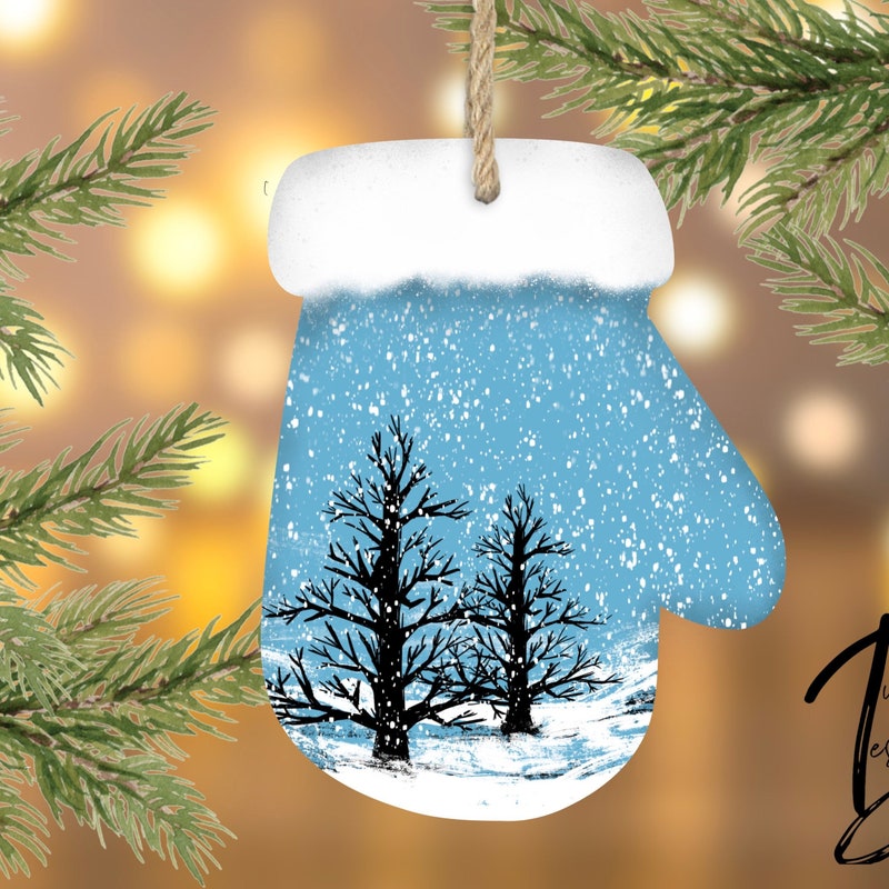 Mitten Ornament - Etsy