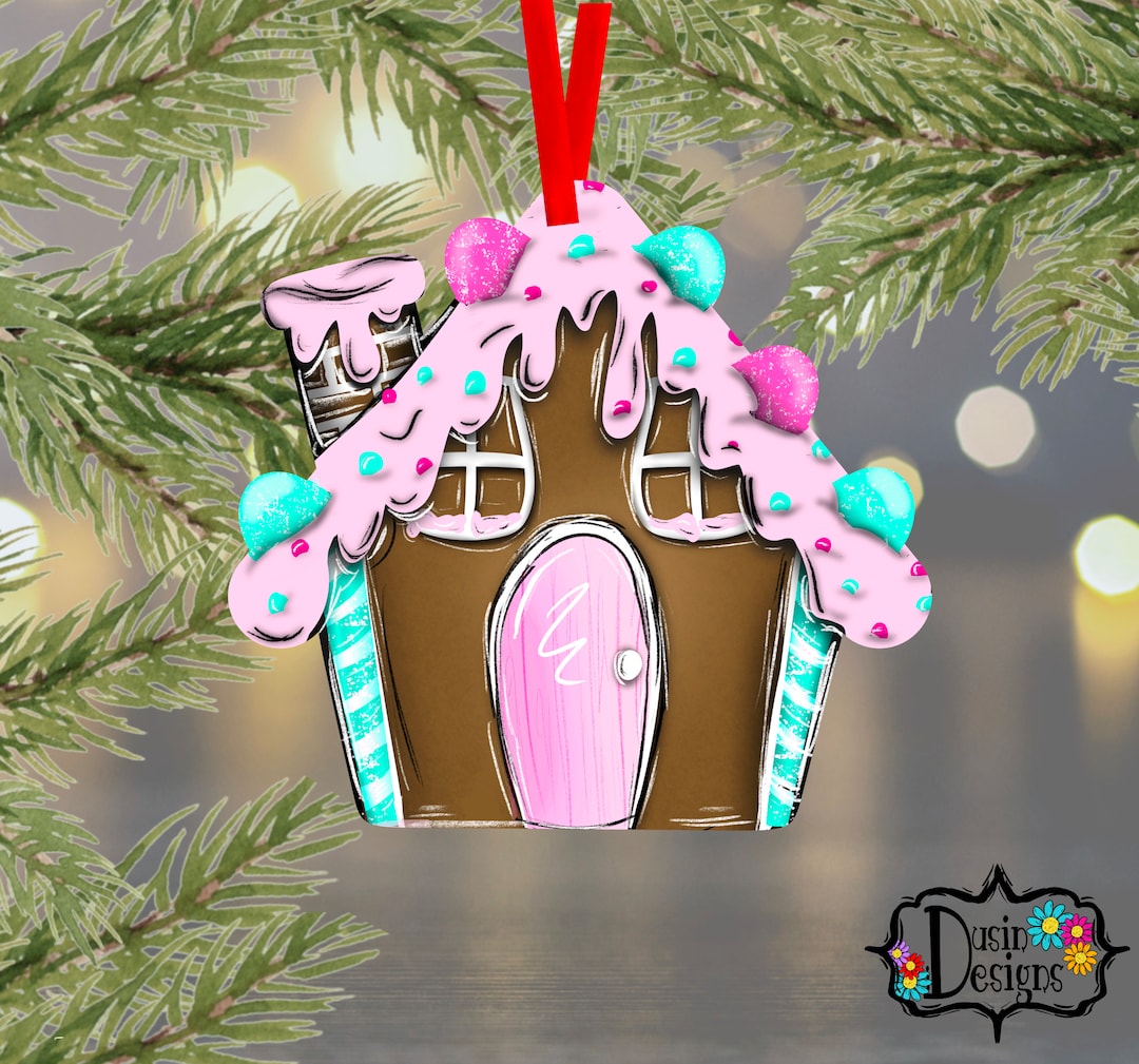 Gumdrop Gingerbread House PNG, Pink Gingerbread House, Gumdrop House ...