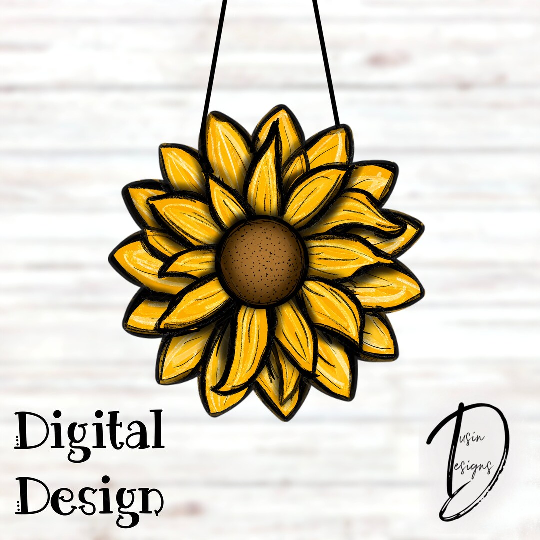 Sunflower PNG, Sunflower Digital File, Watercolor Sunflower PNG - Etsy