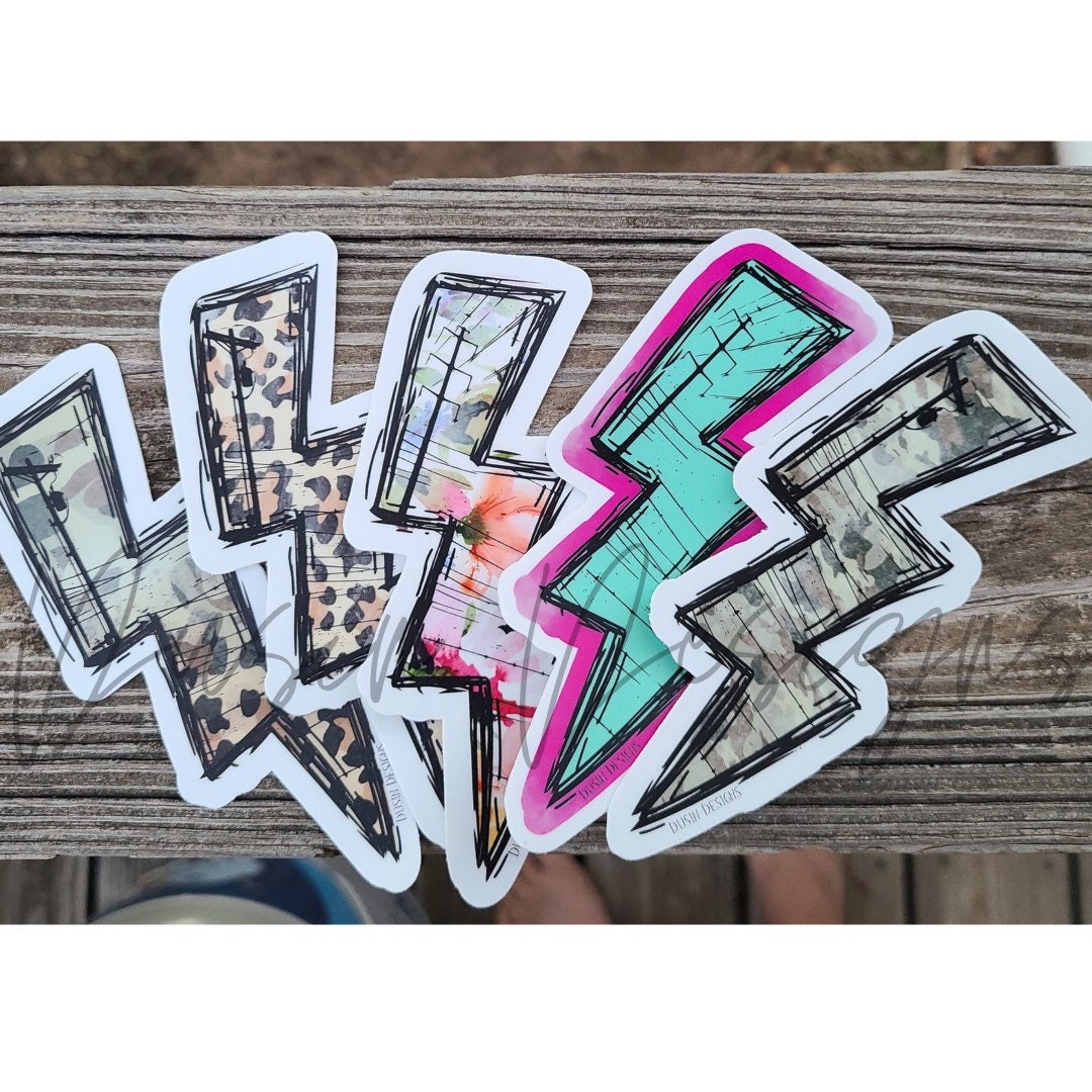 Lightning Bolt Decal Sticker, Linewife Decal, Lineman, Lineman Decal ...