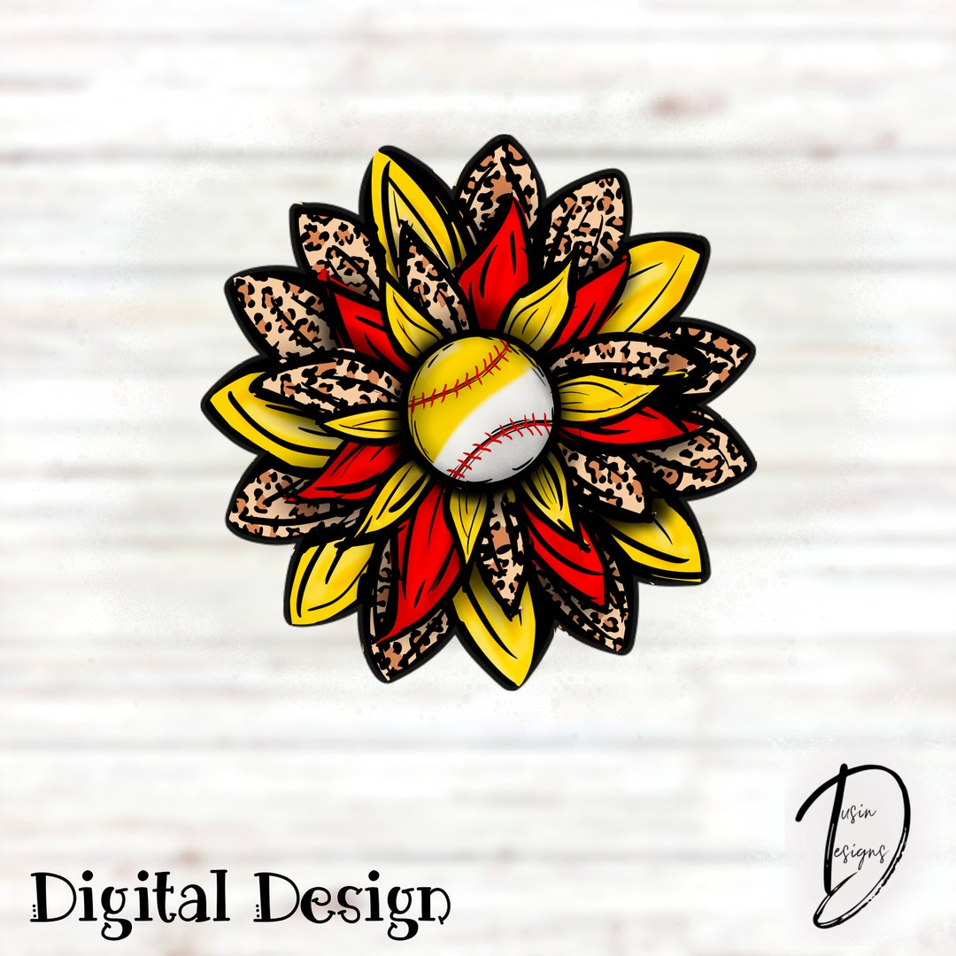 Baseball Sunflower, Softball Sunflower, Sunflower PNG, Sunflower ...