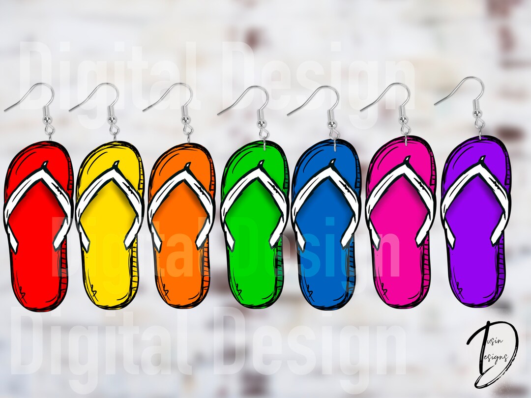 Flip Flop PNG, Colored Flip Flip PNG, - Etsy