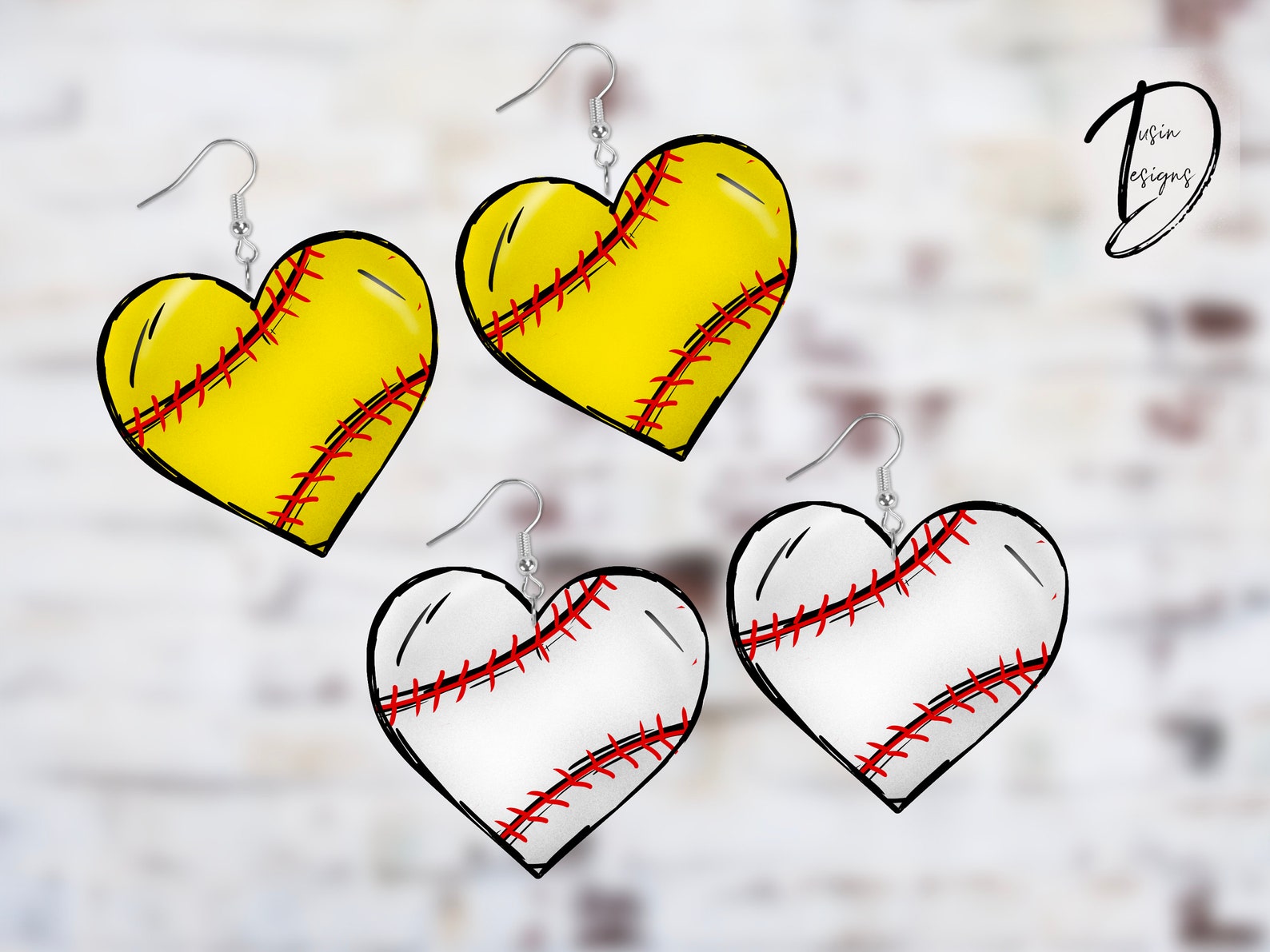 Baseballl Heart PNG Softball Heart PNG - Etsy