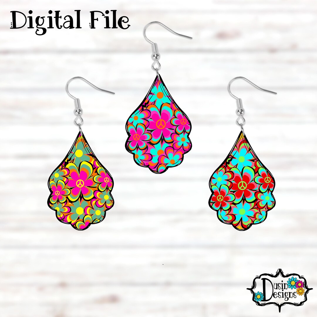Fancy Teardrop Earring PNG, Watercolor Earrings, Watercolor Swatches ...