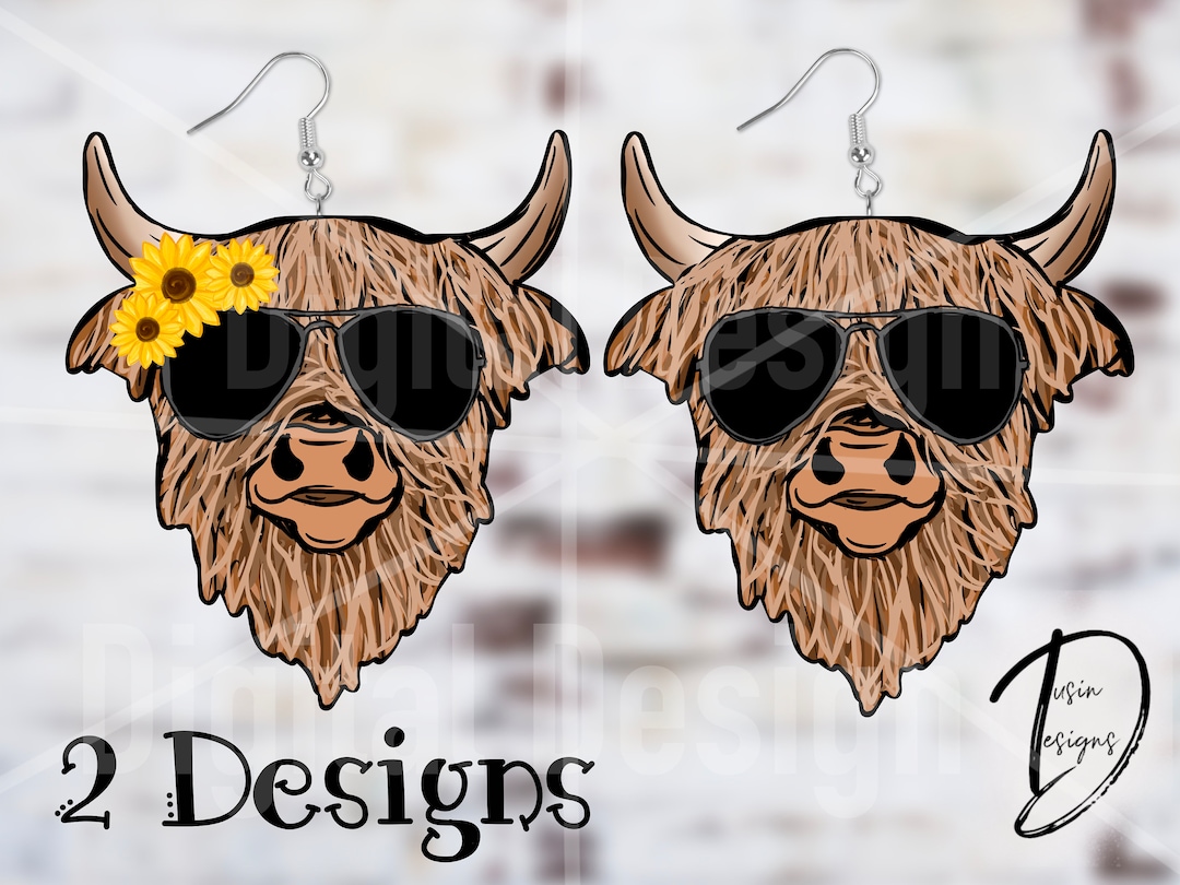 Highland Cow Png, Baseball Cow, Softball Cow Png, Cow With Headband ...