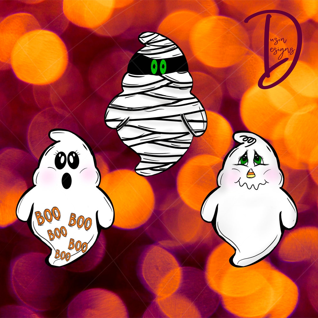 Chubby Ghost Png, Mummy Ghost, Cute Ghost Png, Ghost, Ghost Earrings - Etsy