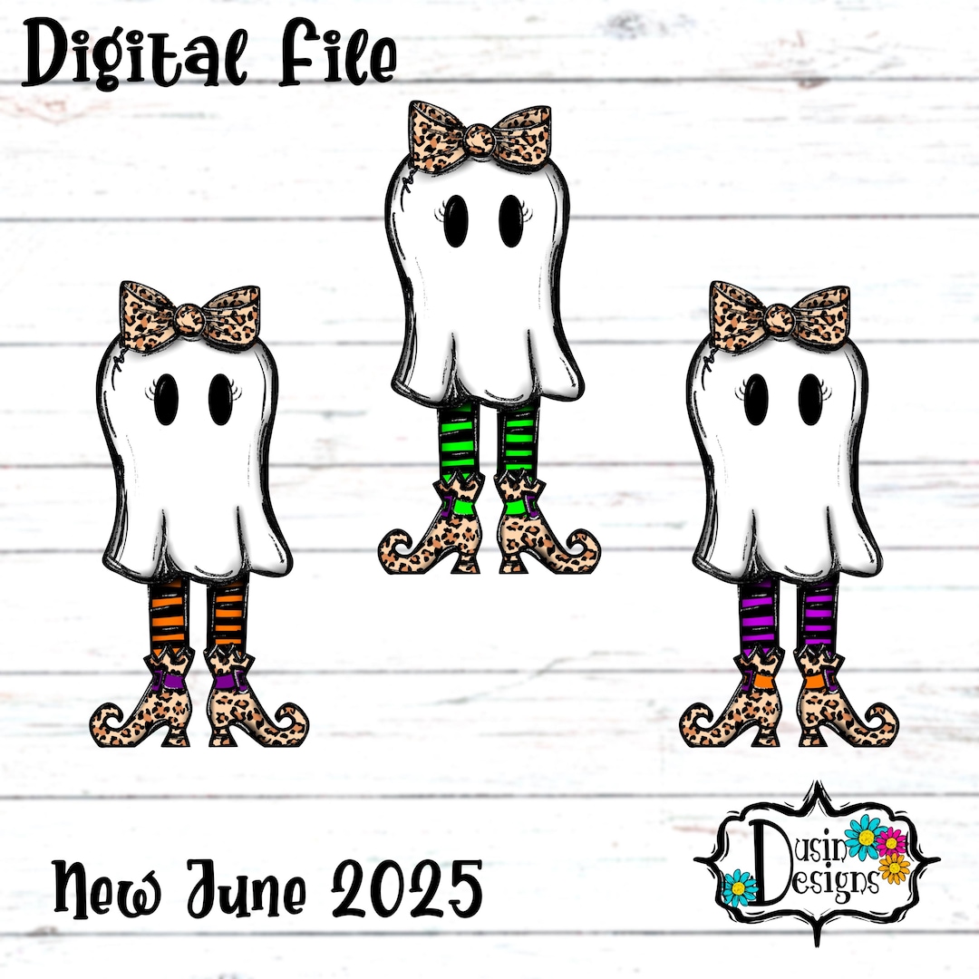 Ghost With Legs Png, Ghost With Bow PNG, Glitter Ghost, Ghost Earring ...