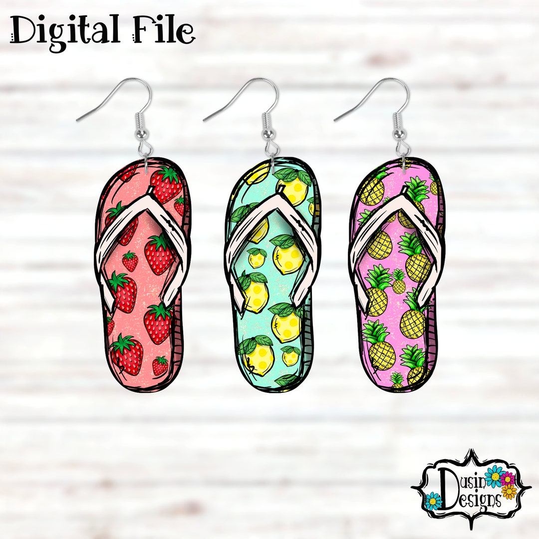Flip Flop PNG, Cow Flip Flop, Cheetah Print Flip Flop PNG, Plaid Flip ...