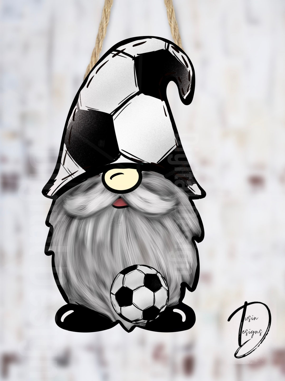 Soccer Gnome PNG - Etsy