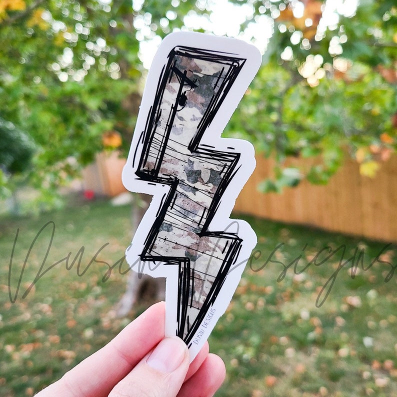 Lightning Bolt Decal Sticker Linewife Decal Lineman Lineman - Etsy