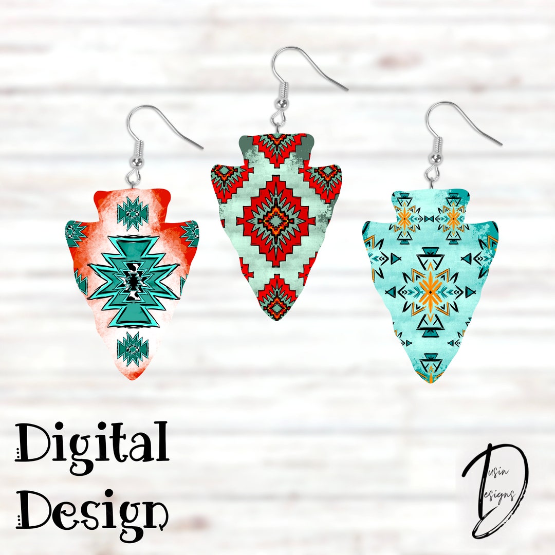 Western Arrow Png, Western Pattern, Western Arrowhead, Arrowhead PNG - Etsy