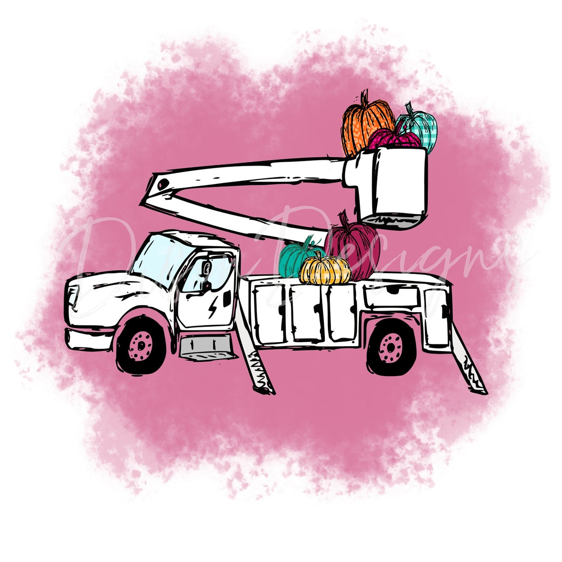 Bucket Truck PNG Bucket Truck Sublimation Bucket Truck | Etsy