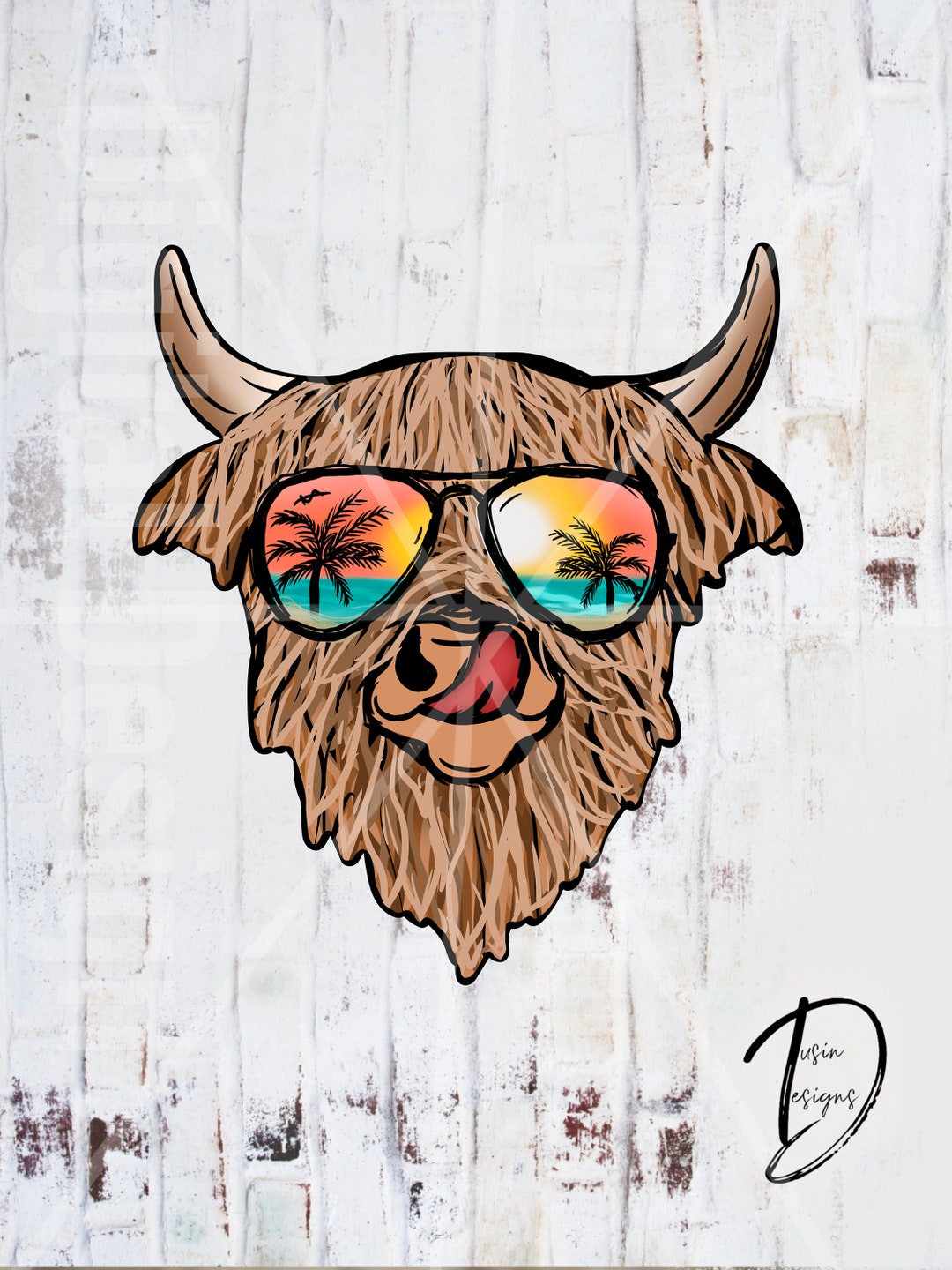 Highland Cow Png, Baseball Cow, Softball Cow Png, Cow With Headband ...