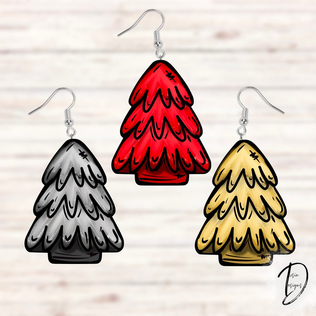 Chubby Tree PNG, Chubby Christmas Tree, Christmas Tree Earrings - Etsy