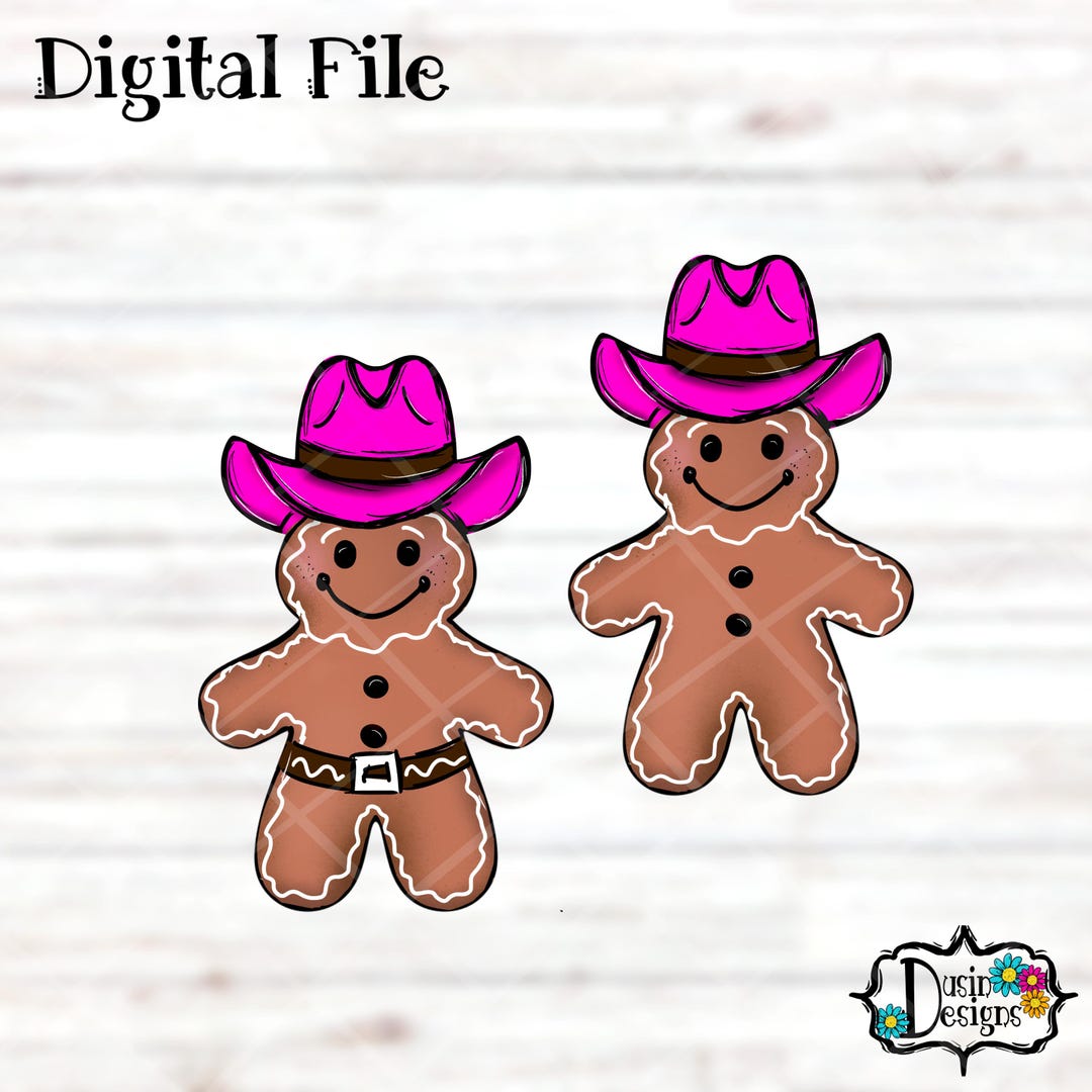 Cowboy Gingerbread Man PNG, Gingerbread PNG, Gingerbread Cowboy ...