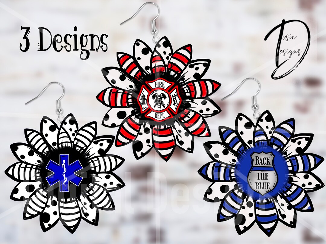 Police Sunflower, EMS Sunflower, Firefighter Sunflower, Police PNG, EMS ...