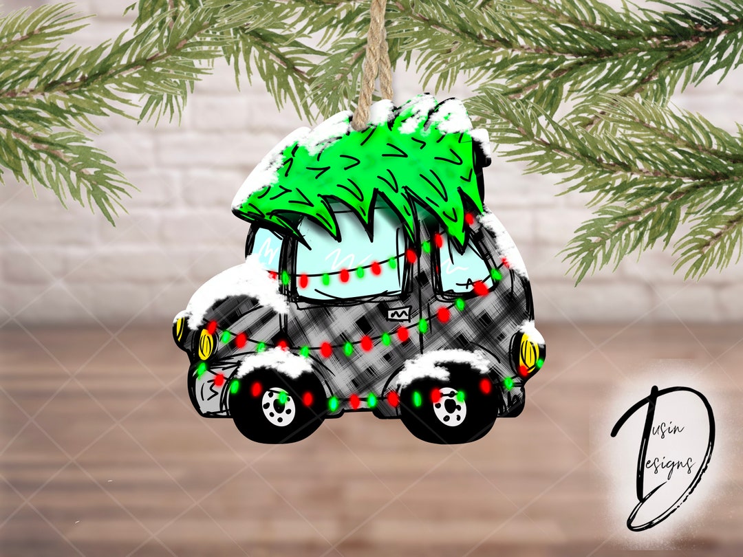 Christmas Car PNG, Car With Christmas Tree, - Etsy