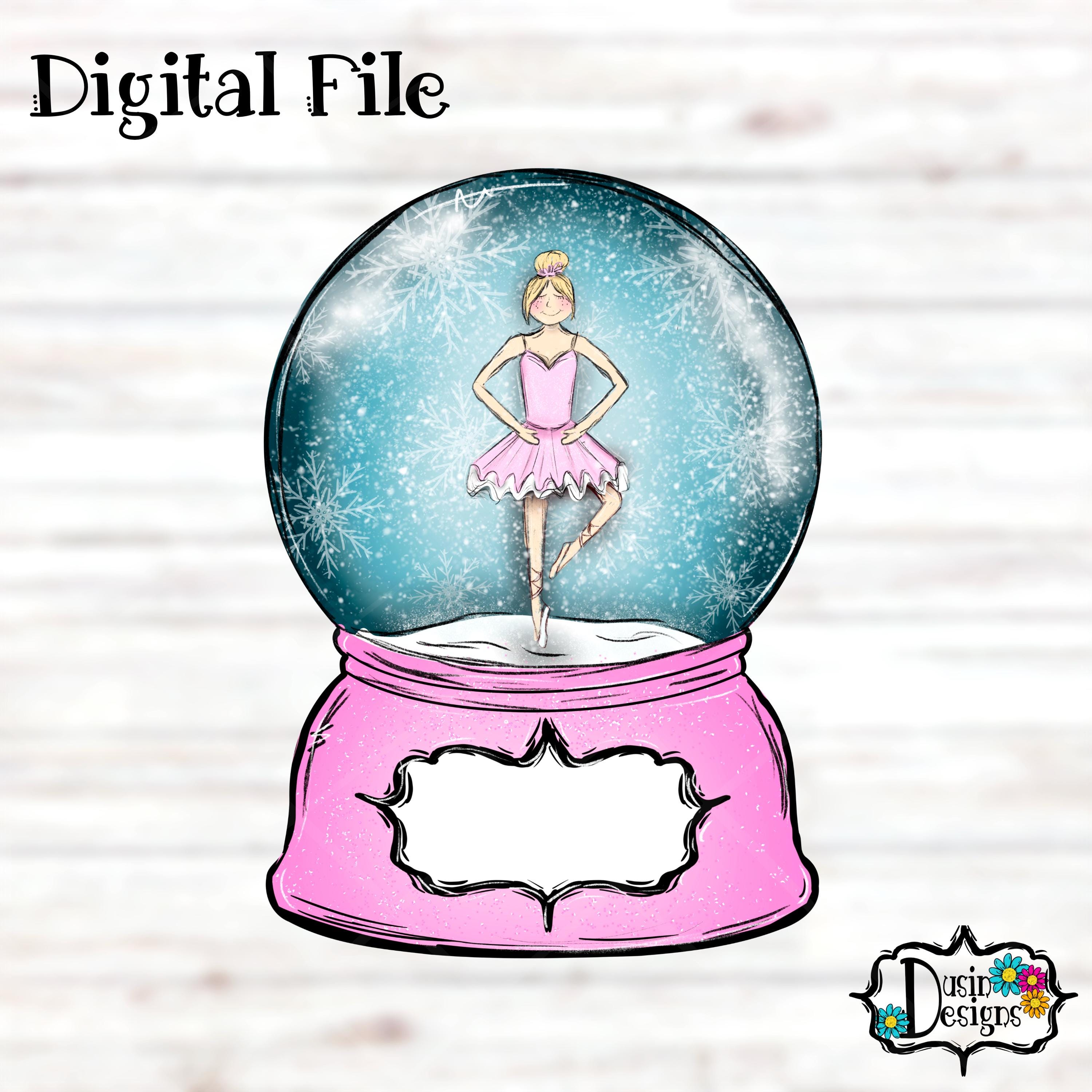 Snow Globe PNG, Ballerina Snow Globe , Ice Skating Snowglobe, Funky ...