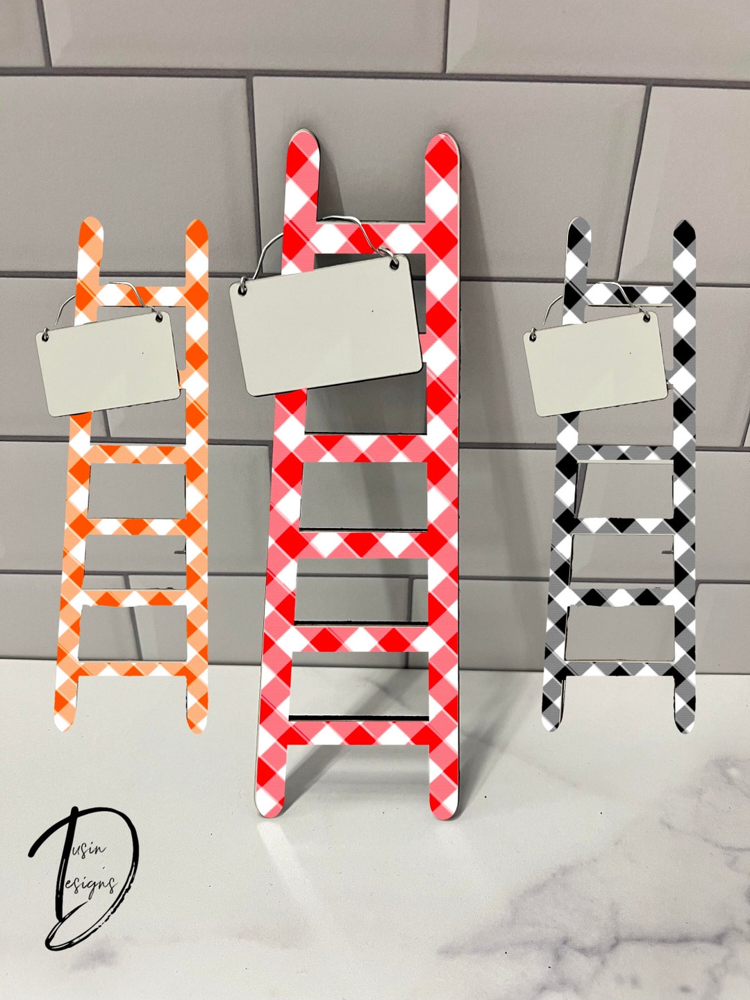 MDF Ladder Png, Plaid Ladder Bundle, Christmas Ladder Png - Etsy