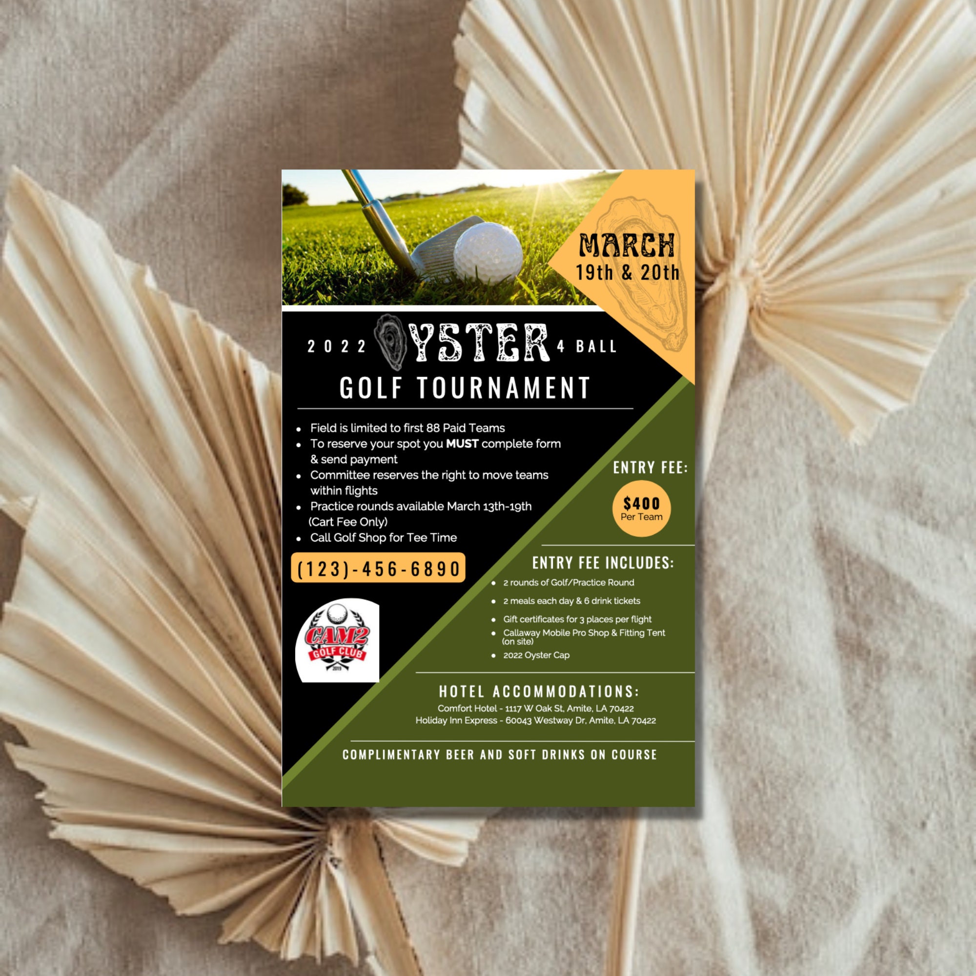 Golf Tournament Event Invitation Flyer Golf Fundraiser Printable ...