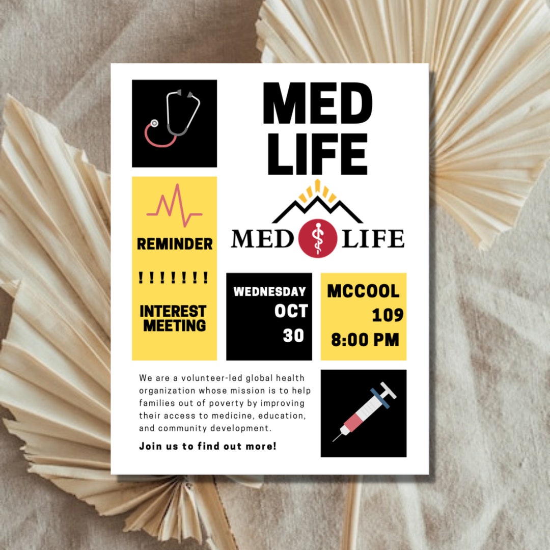 Club Flyer | Interest Meeting Flyer | College | | Instant Download ...