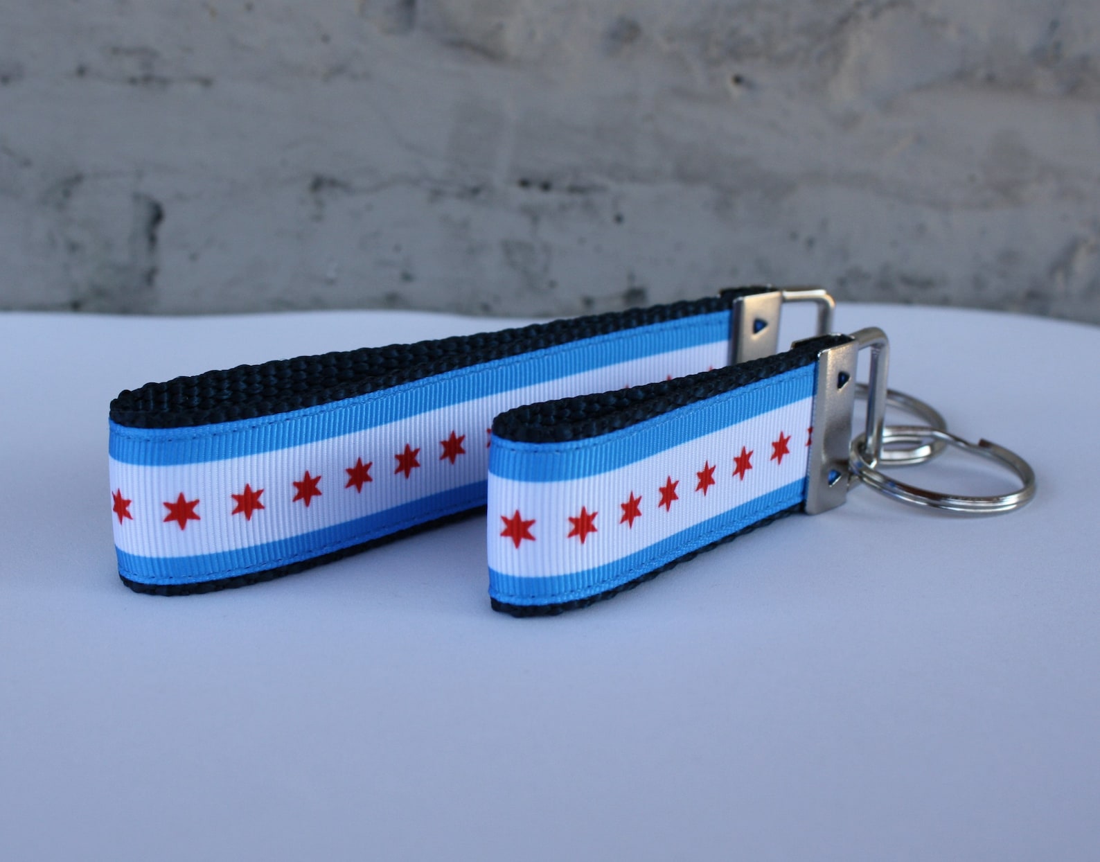 Chicago Key Fob/chicago Flag Key Chain - Etsy