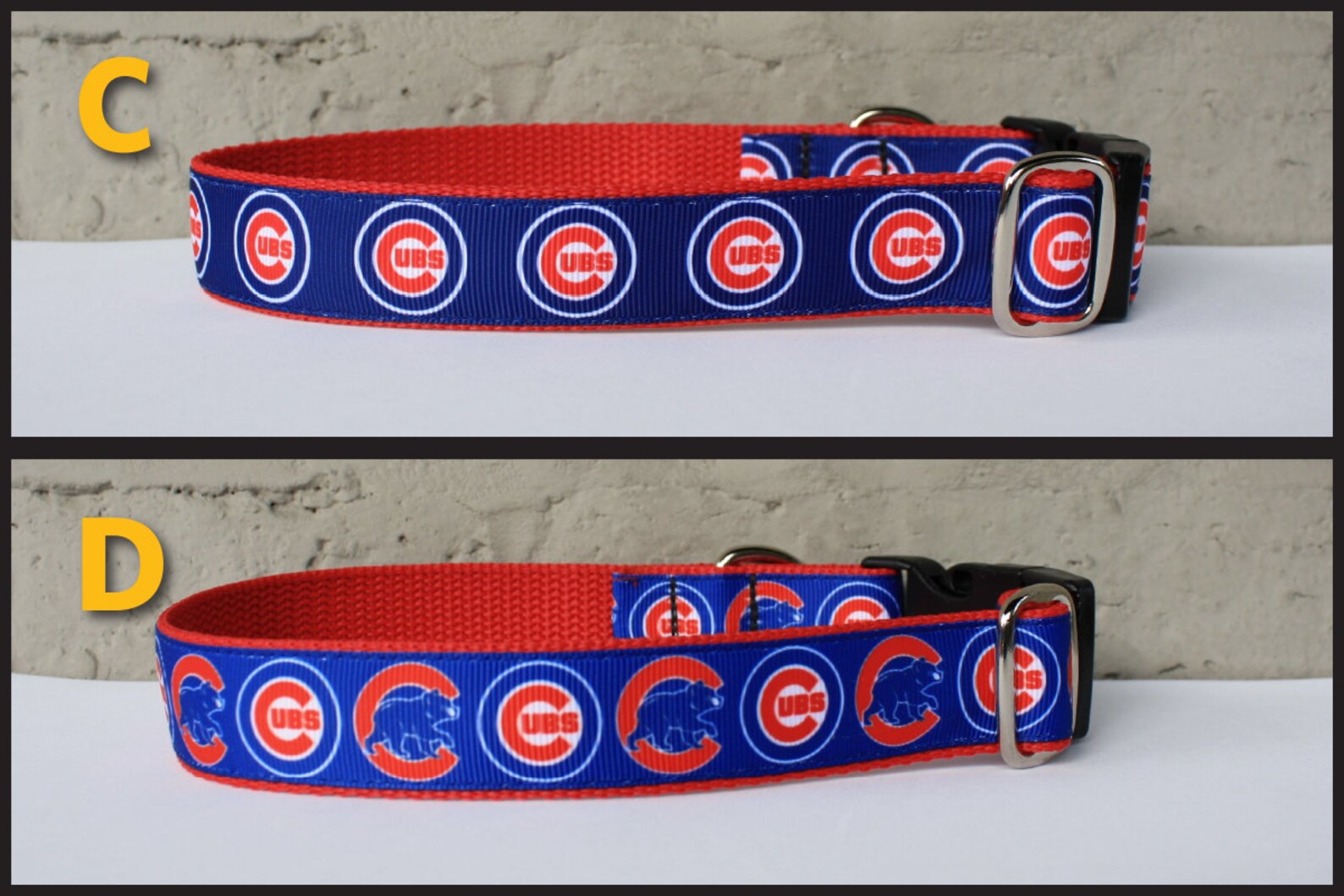 Cubs Inspired Dog Collar - Etsy