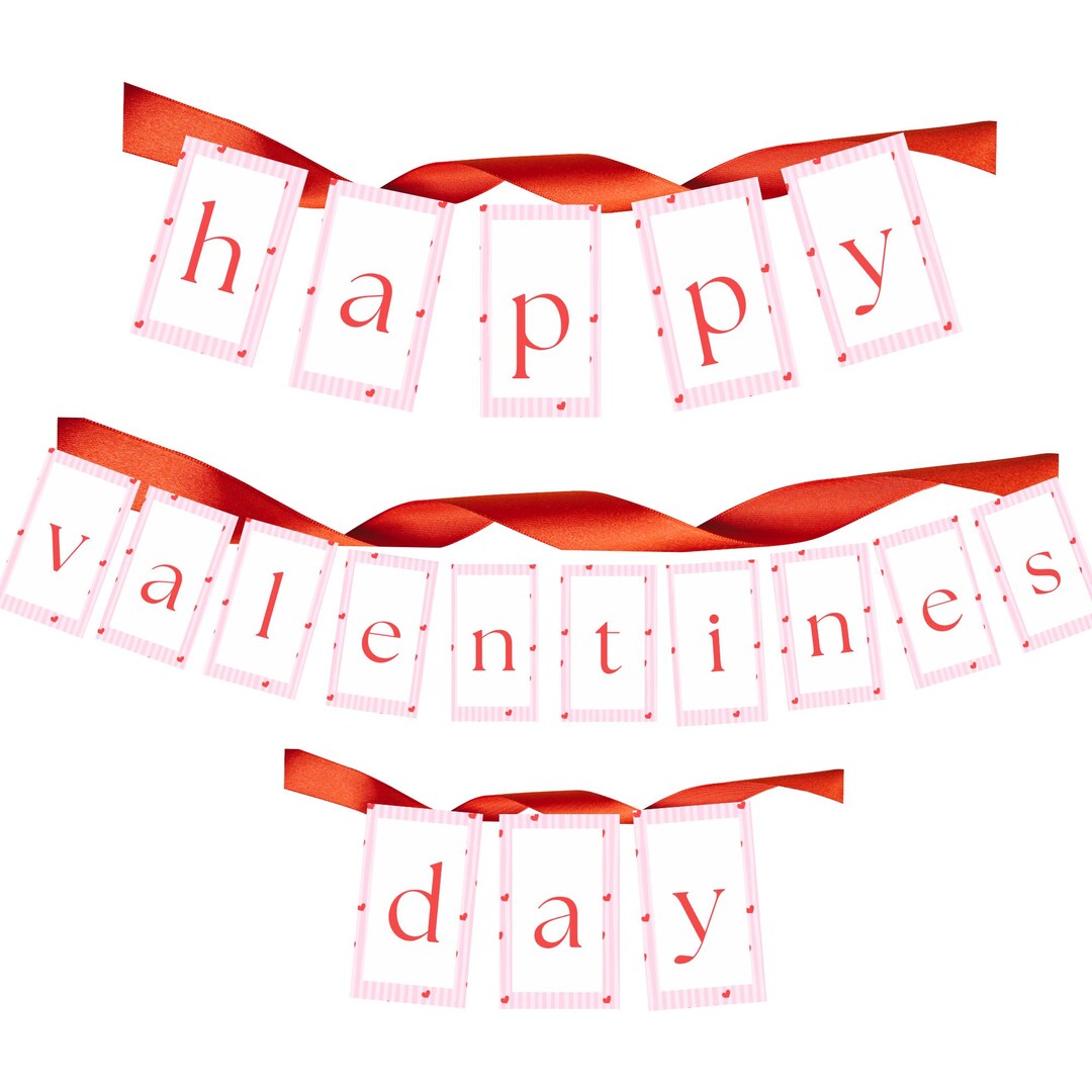 Digital Template for Valentines Hanging Sign - Customize and Print at ...