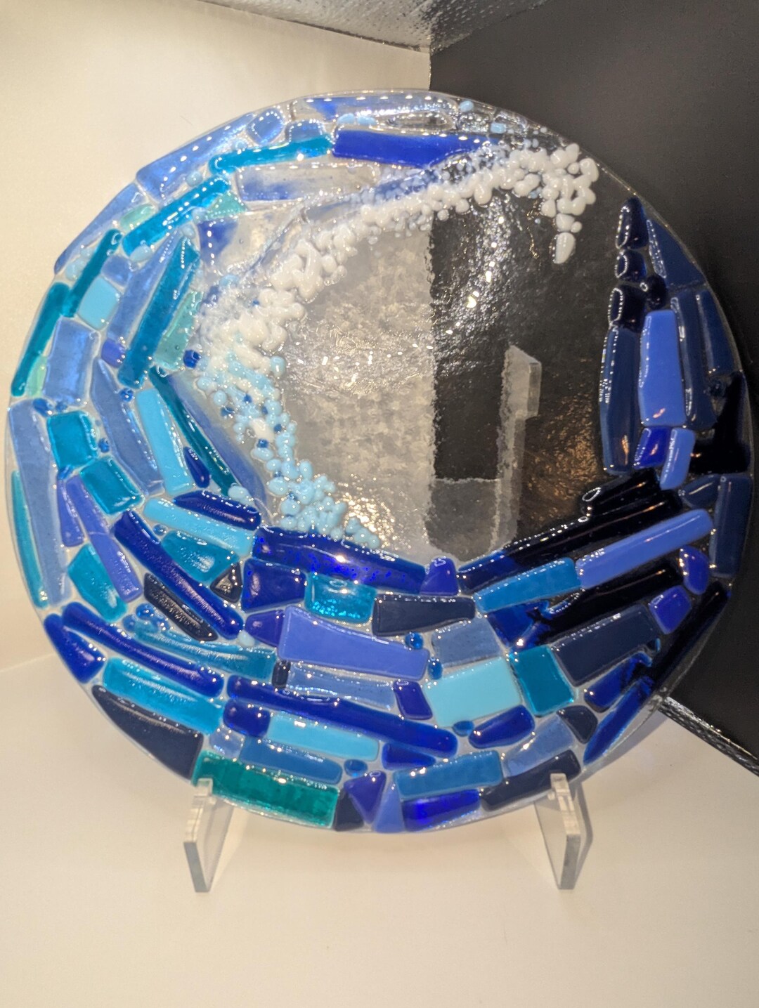 Fused Glass Ocean Wave Wall Hanging Art - Etsy