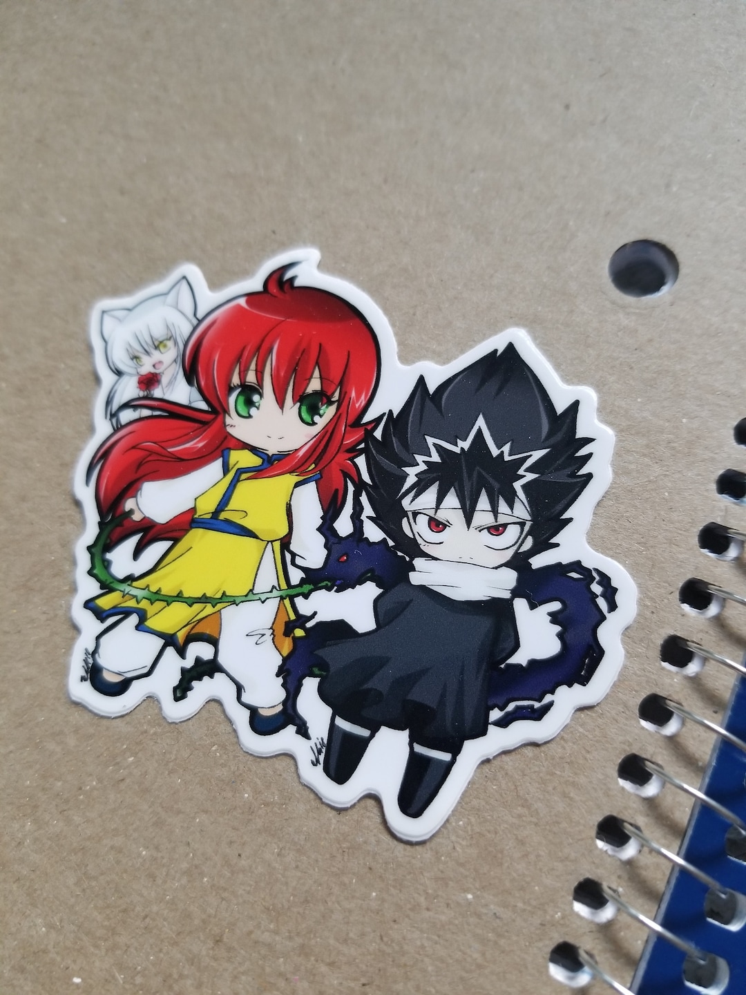 YYH Hiei Kurama Yoko 3 Inch Vinyl Sticker - Etsy