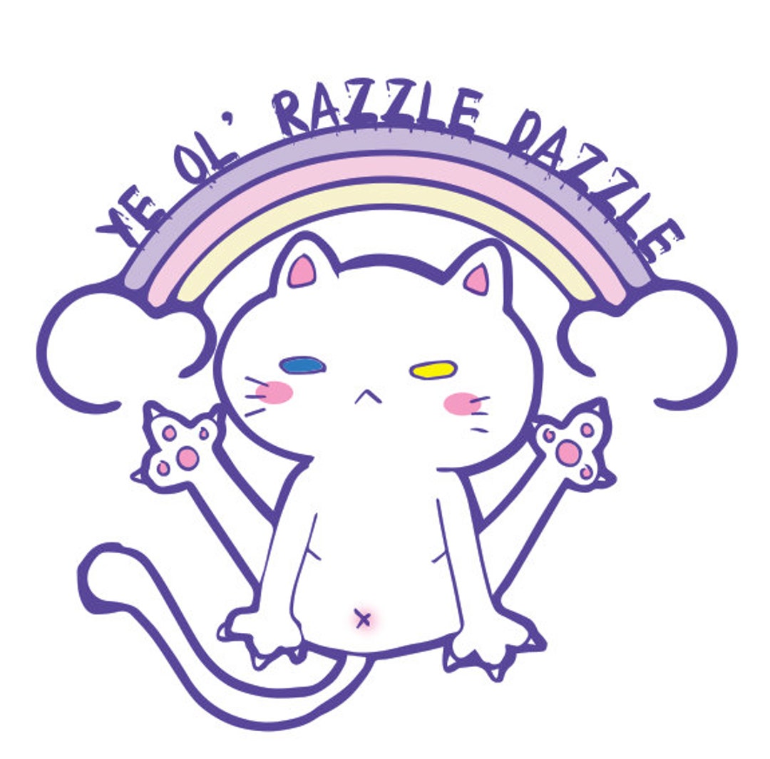 Ye Ol Razzle Dazzle 2.5in Vinyl Cute Cat Butt Sticker - Etsy