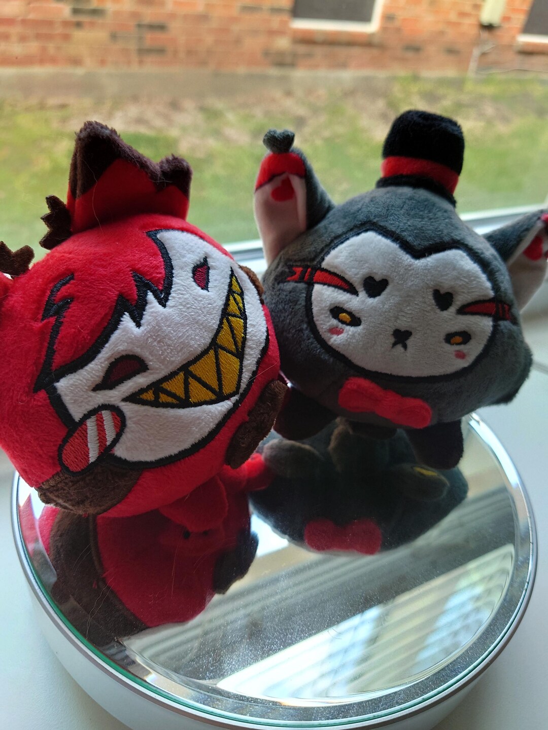 Hazbin Hotel Alistor Husk Angel Magnet Sits on Your Shoulder Plushie ...