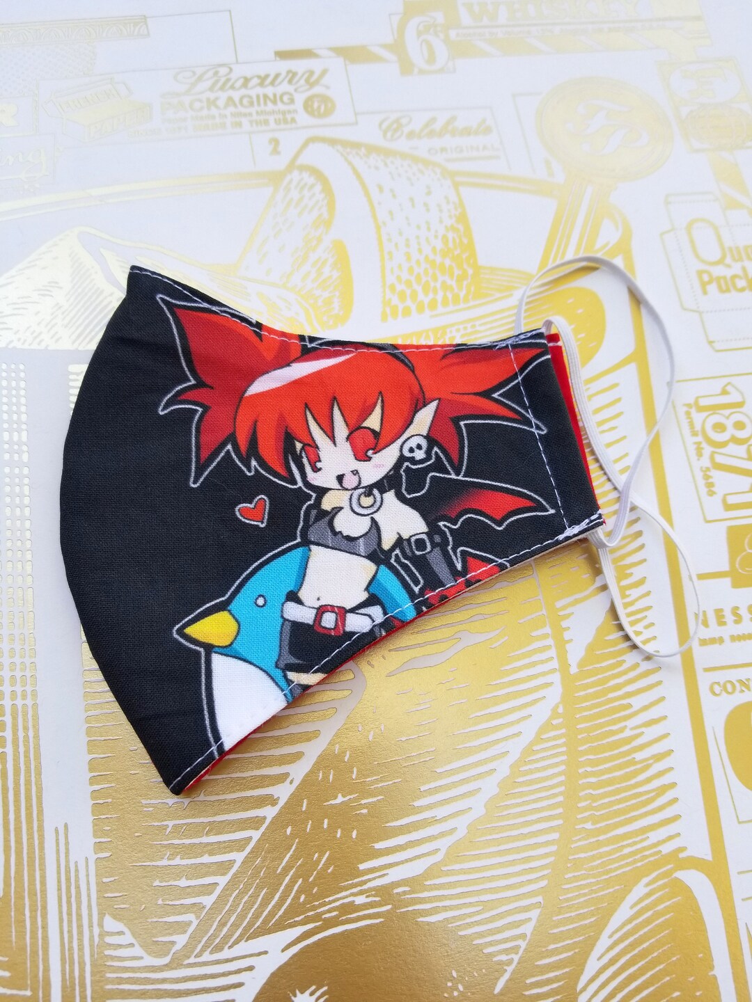 Etna Prinny Disgaea Custom Washable Handmade Face Slimming Mask With ...