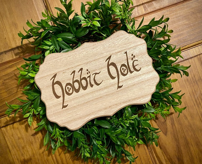 Scratch and Dent Sale Hobbit Hole...engraved Sign. Nice Gift | Etsy