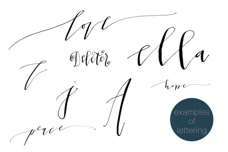 Modern Calligraphy Tattoo Design | Customized | Personalized | Unique ...