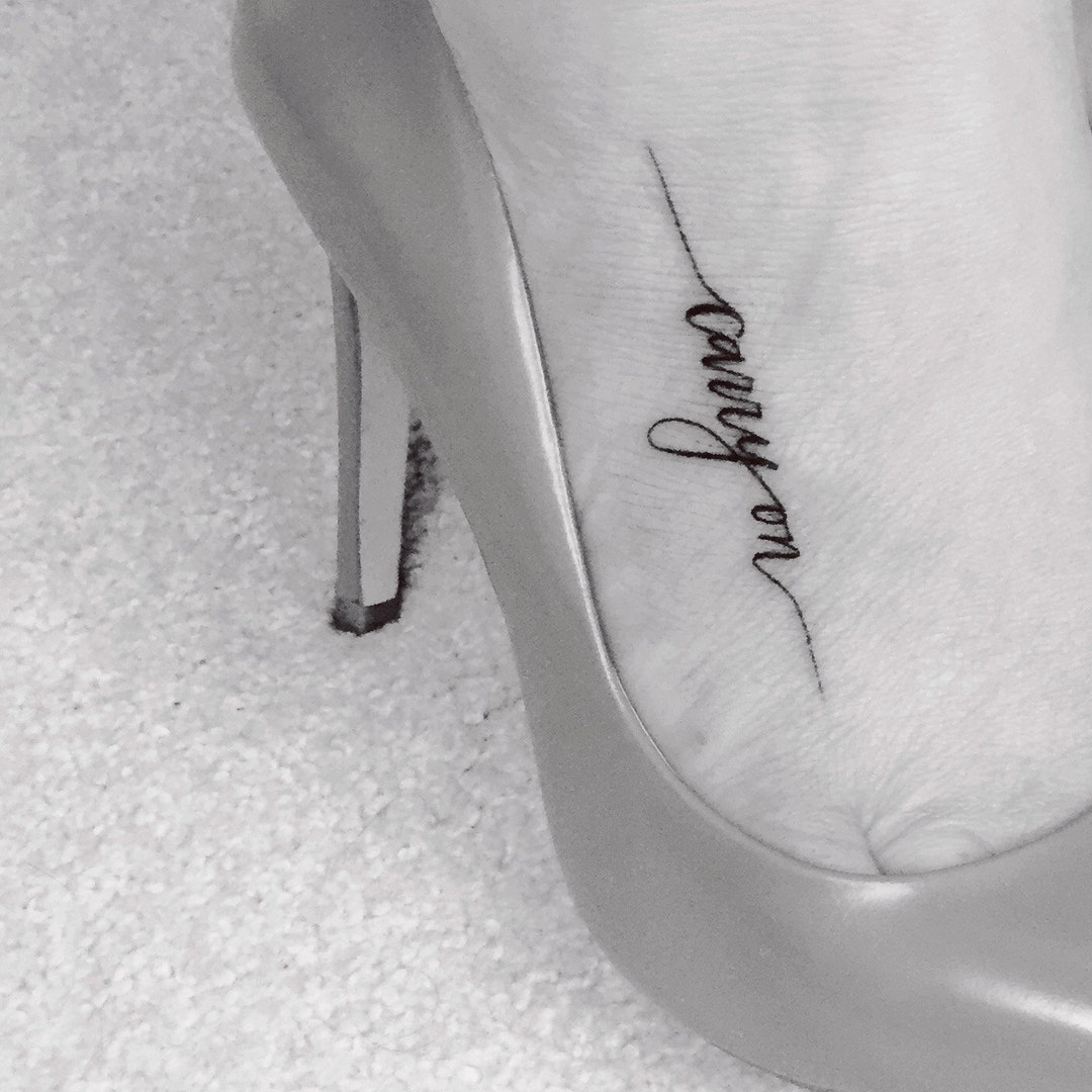 Modern Calligraphy Tattoo Design | Customized | Personalized | Unique ...