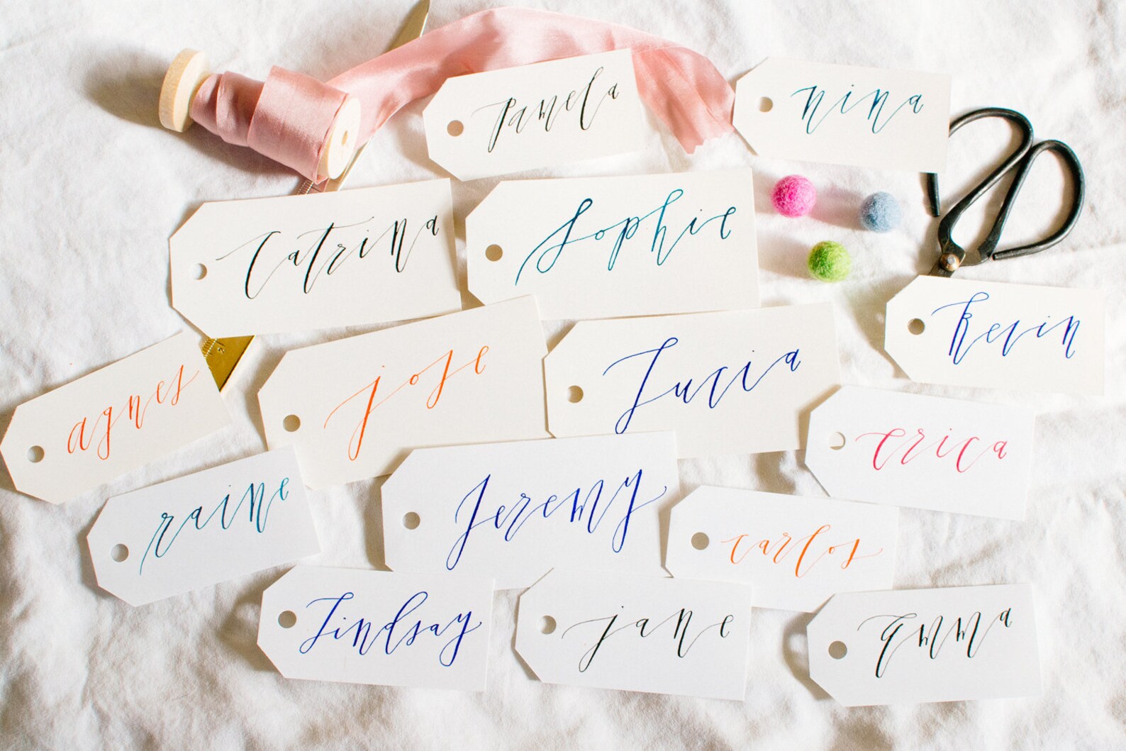 Modern Calligraphy Gift Tags Personalized Gift Tags | Etsy