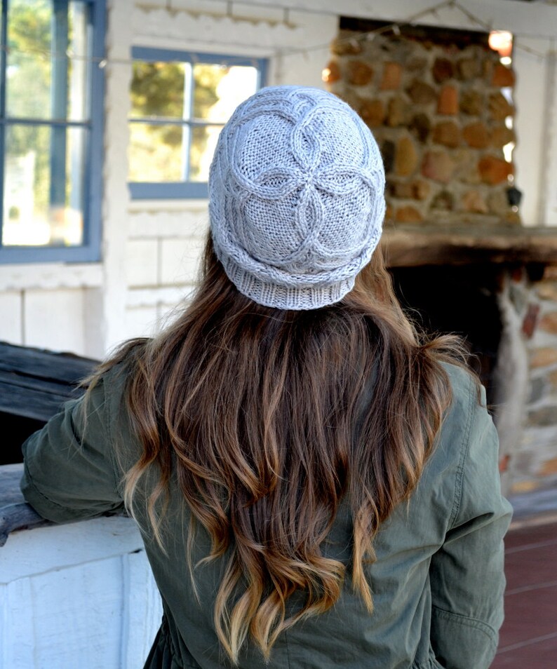 INSTANT DOWNLOAD PDF Knitting Pattern for Women's Aran Hat With Cables ...