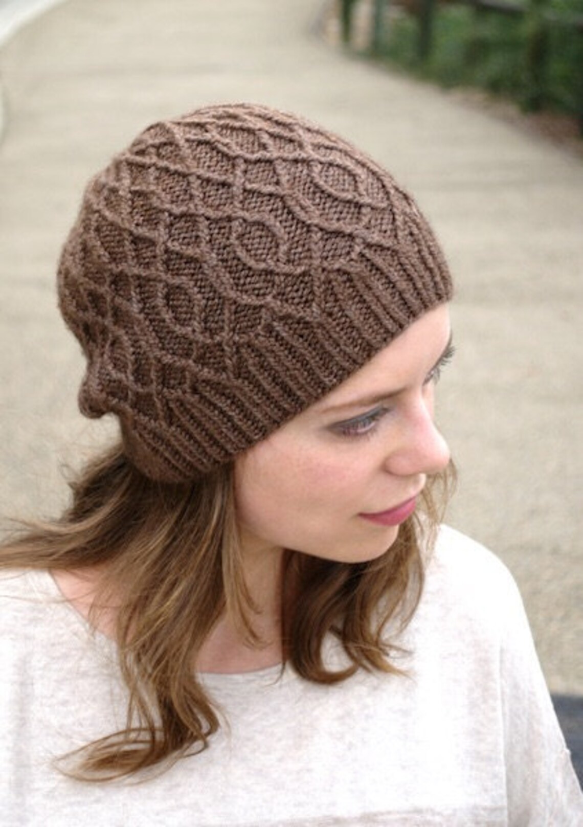 INSTANT DOWNLOAD PDF Knitting Pattern for Women's Aran Hat With Cables ...