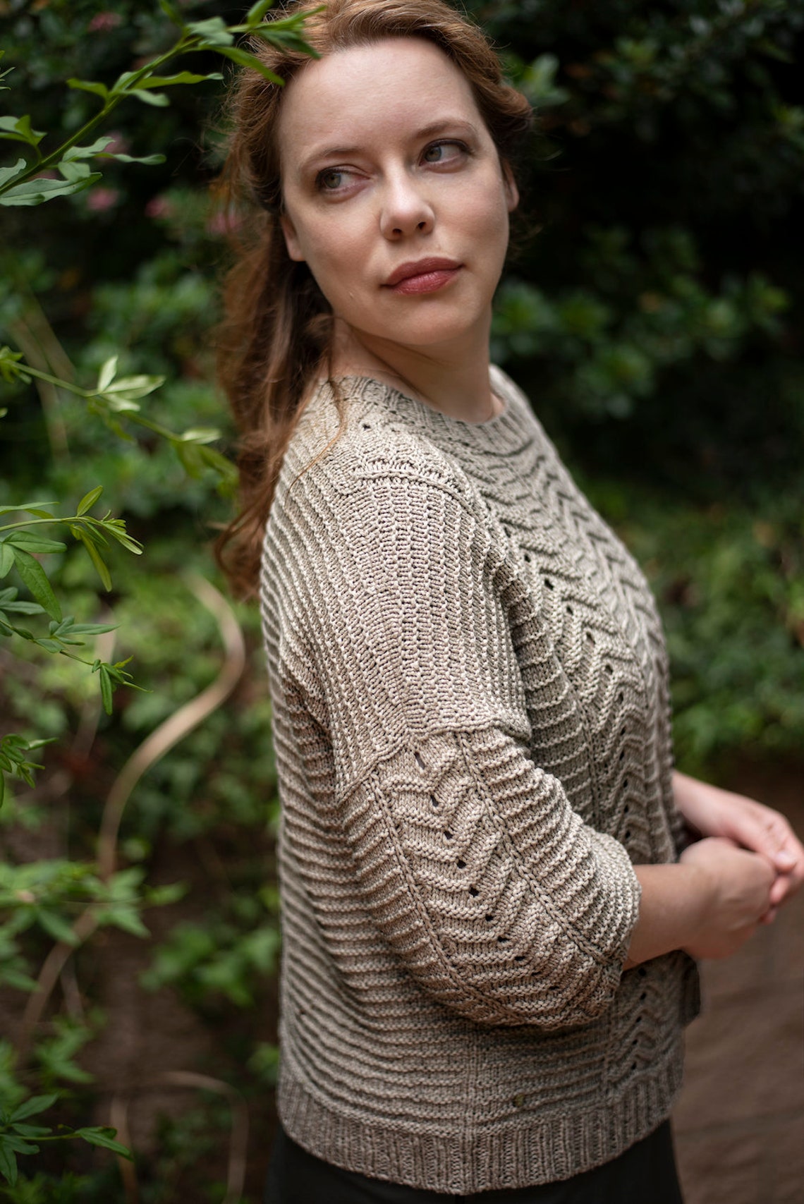 INSTANT DOWNLOAD PDF Knitting Pattern for Women's Sweater Top With Rib ...