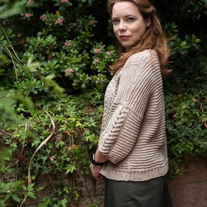 INSTANT DOWNLOAD PDF Knitting Pattern for Women's Sweater Top With Rib ...