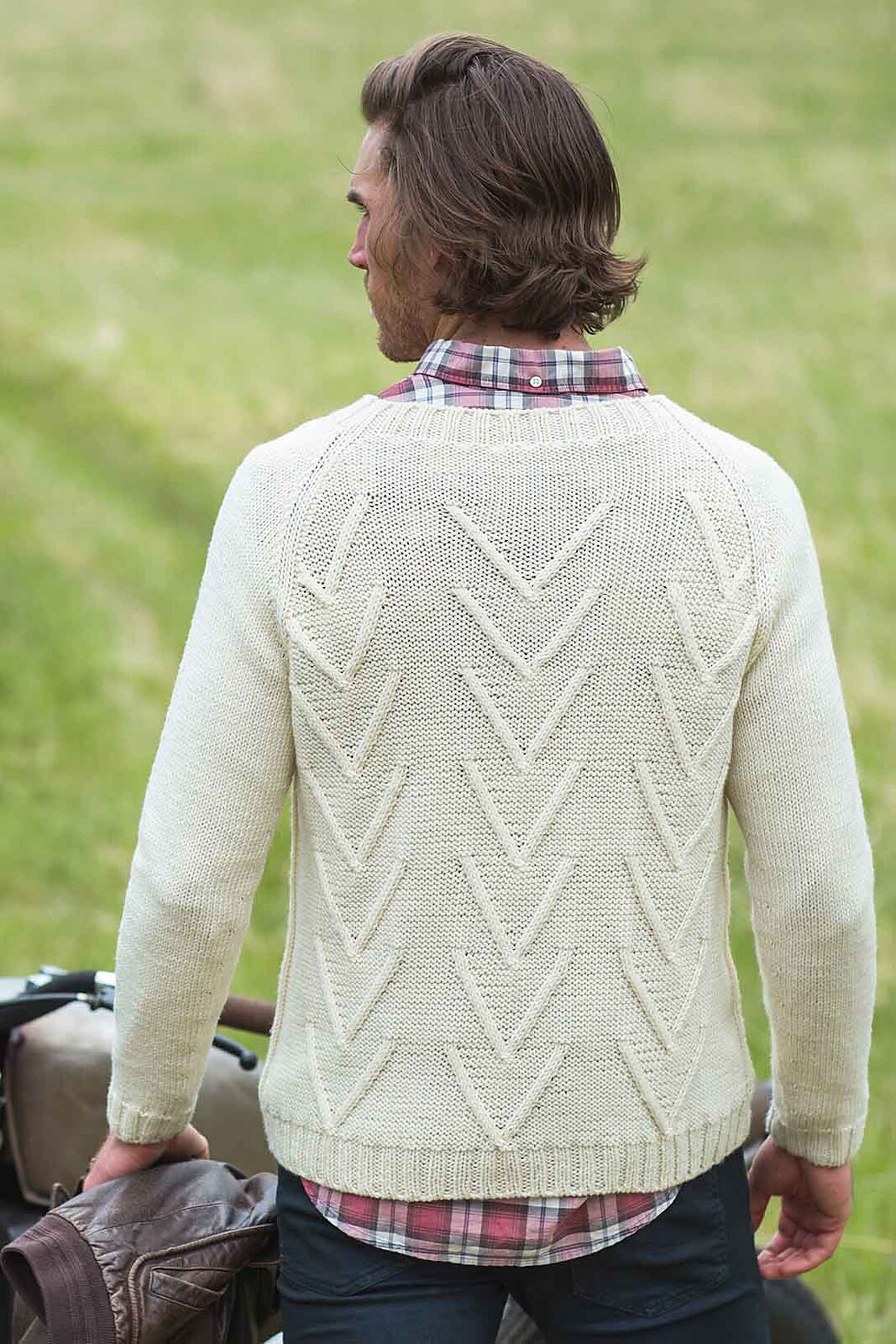 INSTANT DOWNLOAD PDF Knitting Pattern for Men's Aran Sweater Pullover ...